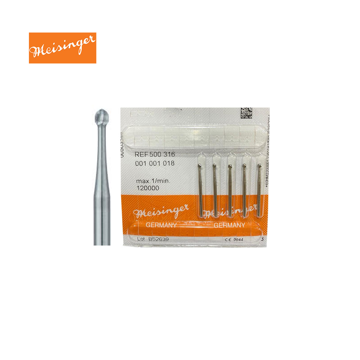 Meisinger Round Bur Carbide FG - Humayun Dental Supplies